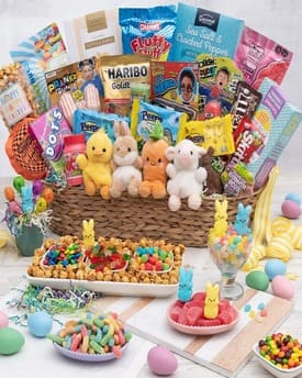 Easter Gift Baskets and Flowers Wine Basket Nationwide Delivery