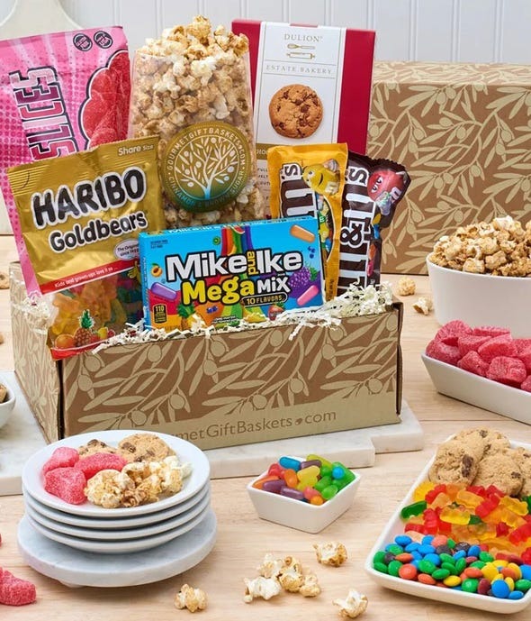 Junk Food Snack Baskets Delivered Today Candy Chocolate Chips Cookies