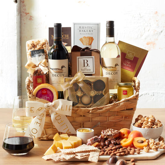 Same Day Wine Baskets Send A Wine Gift Basket Today Nationwide Free ...